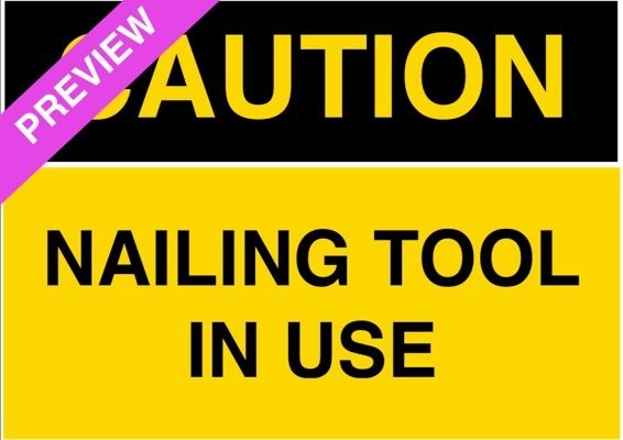 Nailing Tool Danger Sign | Free Download | Hourly Workforce Tracking