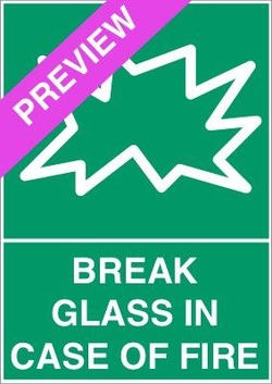 Break Glass In Case Of Emergency Green Sign Free Download | Hourly ...