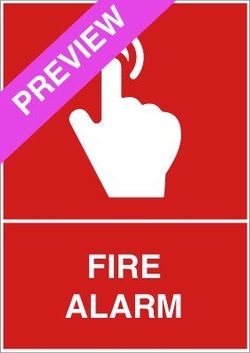 Fire Alarm Red Sign Free Download | Hourly Workforce Tracking