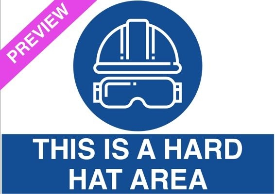 Hard Hat Sign | Free Download | Hourly Workforce Tracking