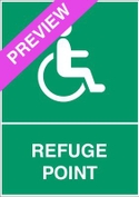 Refuge Point Green Sign Free Download | Hourly Workforce Tracking