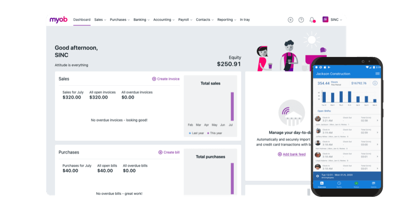 SINC Partner - MYOB | Hourly Workforce Tracking