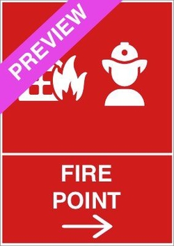 Fire Point Right Red Sign Free Download | Hourly Workforce Tracking
